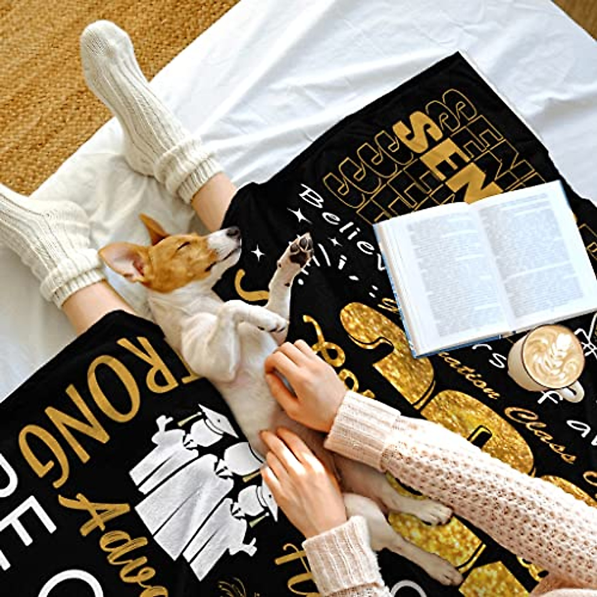 NIAXAYER 2023 Graduation Decorations Gifts Blanket, Graduation Gifts for Her Him,Graduation Party Supplies, Student Graduation Gifts,Graduate Souvenir for Senior Students Throw Blanket 50"x 60"