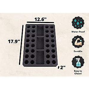 Polar Whale Coffee Pod and Tea Bag Storage Organizer Tray Drawer Insert for Kitchen Home Office 12.6 x 17.9 Inches Holds 32 Compatible with Keurig K-Cup