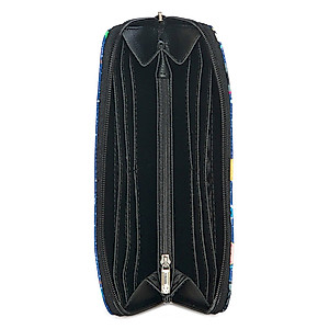 Loungefly Star Wars Baby All Over Print Zip Around Wallet, Blue