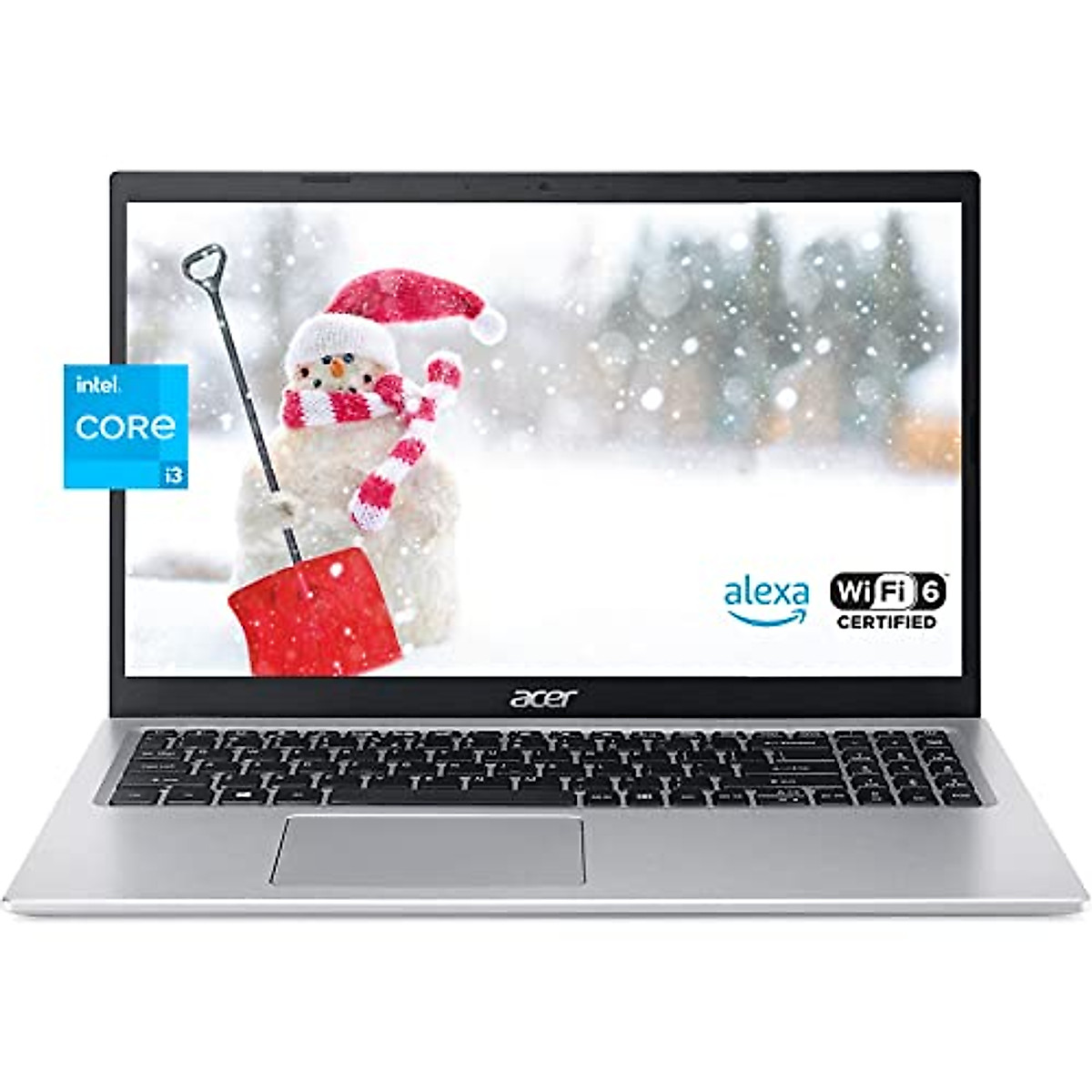 Acer Aspire 5 Slim Business Laptop, 15.6 inch FHD IPS Display, 11th Gen Intel Core i3-1115G4 Processor, 12GB RAM, 512GB SSD, WiFi 6, HDMI, Amazon Alexa, Windows 11, Silver