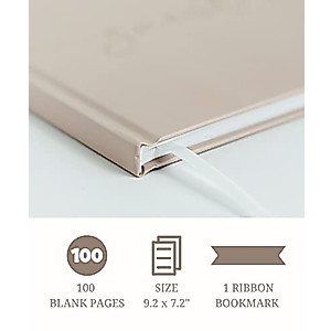 Wedding Guest Book - Perfect Guest Book Weddings Reception, Baby Shower, Polaroid Guest Book for Wedding and Special Events - 100 Blank Pages for Wedding Sign in, Photos - Elegant and Hardcover