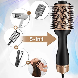 One-Step Professional Hair Dryer Brush, Volumizer, Straightener and Curler by JONIK Beauty and Fashion!