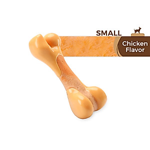 Tikaton Dog Chew Toys for Aggressive Chewers, Chicken Flavor Durable Dog Teething Chew Toys Bones for Large/Medium/Small Puppies