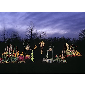 Art Light LED Solar Lamp Outdoor Decoration Light Watering Can Garden Yard Decorative Stake Light Waterproof IP55 with Installed Light String