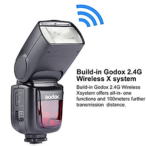 GODOX V860II-S Kit HSS 1/8000s GN60 2.4G TTL 1.5s Recycle Time Li-ion Battery Camera Flash Speedlite Light Compatible for Sony Camera & Color Filters & Diffuser (V860II-S)