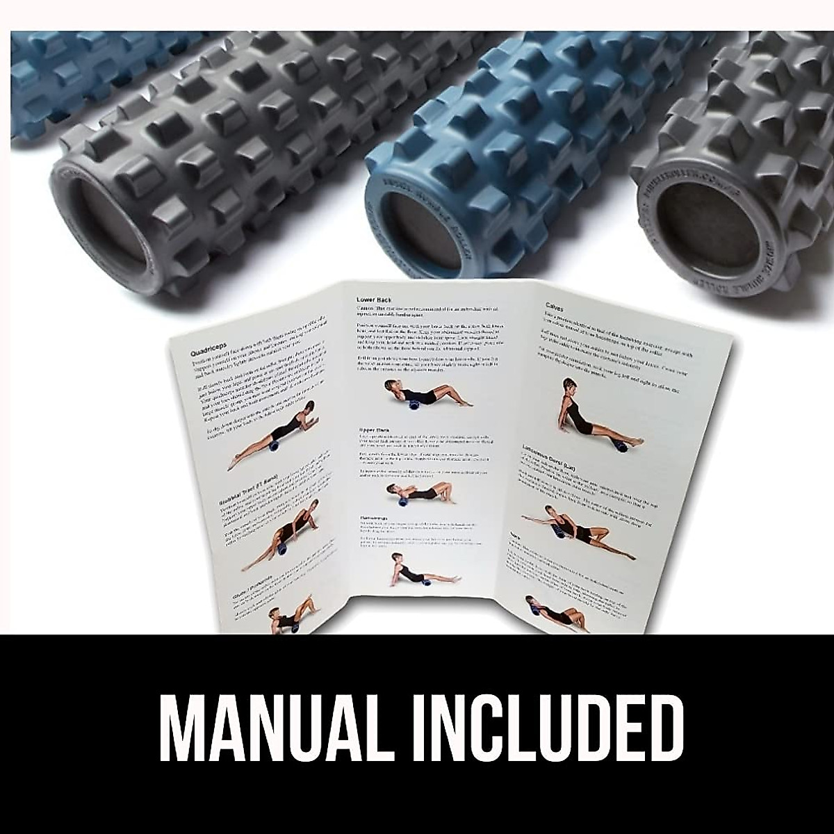 RumbleRoller Original Textured Foam Roller - Deep Tissue, Self Myofacial Release Massage Therapy Roller (RumbleRoller 31" FullSize Original Foam Roller)
