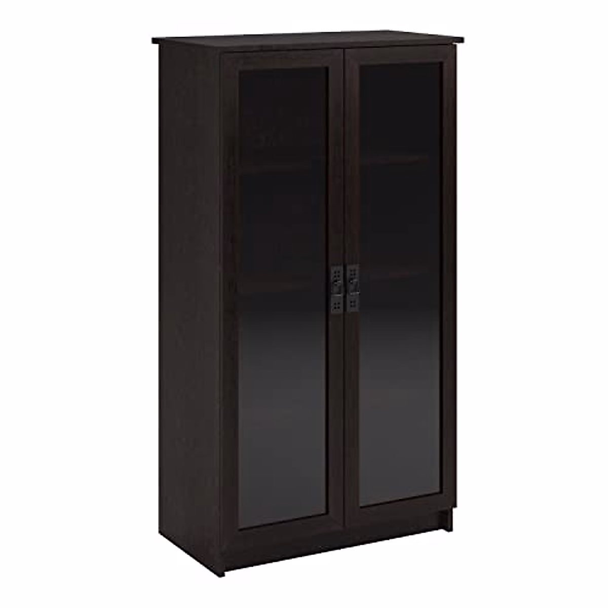 Ameriwood Home 4-tier Quinton Point Glass Door Bookcase, Espresso