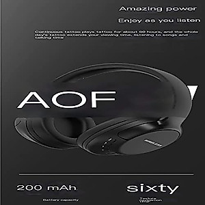 Grandeals Bluetooth Headphones Over-Ear,60 Hours Playtime Foldable Lightweight Wireless Headphones Hi-Fi Stereo,Bass Adjustable Headset with Built-in HD Mic,FM,AUX/TF for PC/Home, Khaki