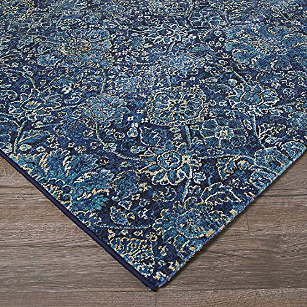 Couristan Easton Winslet Machine Made Area Rug, 2' x 3'7", Navy/Sapphire