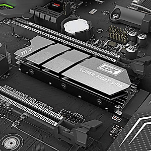 icepc M.2 2280 SSD NVMe NGFF Heatsink, Aluminum High Performance Double-Sided Radiator with Thermal Conductivity Pad for PCIE NVME M.2 SSD or SATA M.2 SSD PC Cooler