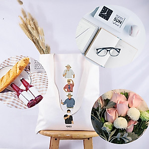 G2TUP Dinosaur Movie Inspired Gift Dinosaur Movie 1993 Movie Character Tote Bag Dinosaur Lover Handbag Jurassic Series Merch (Dinosaur Movie 1993 Movie Character TB)