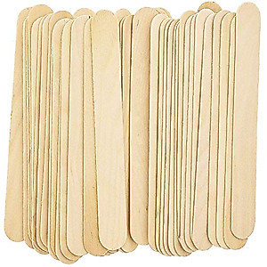 200 Pieces Jumbo Craft Sticks, Premium Natural Wood for Building, Mixing, and Creating Craft Projects , Size 6 x 3/4