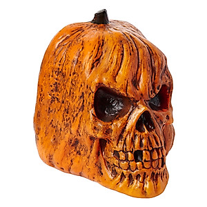 Spirit Halloween Pumpkin Skull | Horrifying Halloween Decoration | Perfect for Haunted Houses