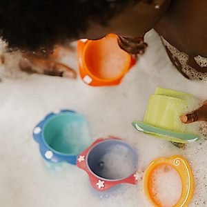 Nuby 5-Piece Splish Splash Bath Time Stacking Cups