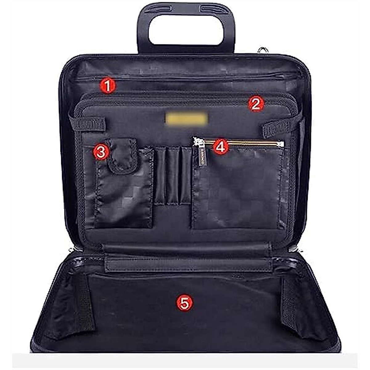 Metal Briefcase Tote Computer Case Bag Business Slim Shoulder Documentation Office Lawyer Briefcase (Color: Silver) (Color : Silver, Size : 13.3in)