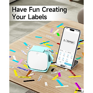 Vixic Bluetooth Label Maker Machine with Tape, 2024 Upgrade Version M960 Mini Small Label Printer, Wireless Labeler Makers with Multiple Templates sticker for Organizing Office Home, Green