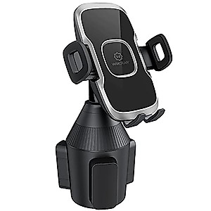WixGear Cup Phone Holder for Car, Car Cup Holder Phone Mount Adjustable Automobile Cup Holder Smart Phone Cradle Car Mount