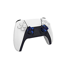 Gioteck SMP PS5 – Thumb Grips PS5 Megapack Caps/Caps/Protective Silicone for PlayStation 5 Joysticks – Non-Slip – Aiming Aid – PS5 Controller Protector (3 Pack) White/Blue/Black