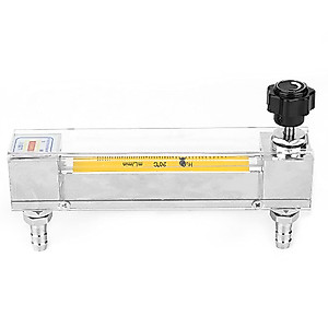 Tube Flowmeter, LZB-3 Glass Tube Liquid Flowmeter Water Flowmeter Instrument Used for Special Liquids Experiment Measuring (10-100mL/min)