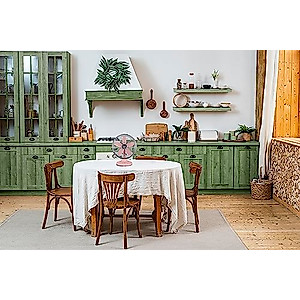 Good Housekeeping All-Metal 12" Retro Table Fan, Pink