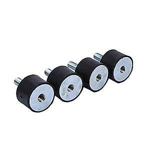 Rubber Mount Isolator, M8 M6 Anti Vibration Isolator, Electric Motor Mount Rubber Bushings, Rubber Mounts Shock Absorber, Mechanical Vibration Damping Mounts, 4pcs (VD30*20 M8*23)