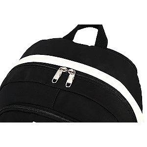 Jaygulf Waterproof Women Backpack Fashion Girl Travel Daypack Black