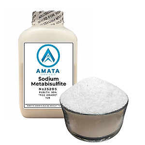 Sodium Metabisulfite (Na2S2O5) - Purity 99% - FCC Grade (2 Pack (2lbs))