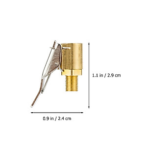 Locking Air Chuck, 6pcs Car Inflatable Chuck Car Compressor Air Pump for Inflatables Tire Inflator Air Pump Thread Nozzle Tire Connector Tire Air Chuck Open End Car Accesories
