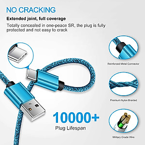 Quick Charge 3.0 Fast Charger for Samsung Galaxy S24 S23 S22 S21 Ultra S20 S10E S10 A15 A54 A03S A23 A13 A14 A53 A12 A32 A21 A51 S9 S8 Note 20,Fast Charging Block Wall Car Charger+3FT 6FT USB C Cable