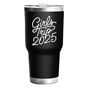 Girls Trip 2025 Gym Tumbler With Lids,Gifts For Mothers,Stainless Steel Wine Tumbler With Lid For Home