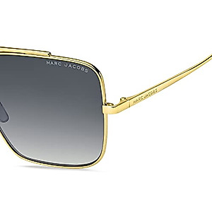Marc Jacobs Women's Marc 486/S Square Sunglasses, Gold/Gray Shaded, 56mm, 15mm