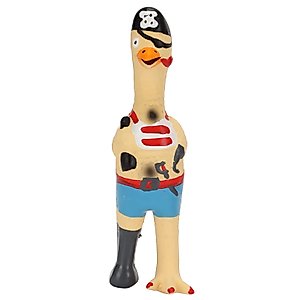 Pirate Chicken Screaming Dog Toy - Interactive Fun for Dogs & Pets - Halloween Favors