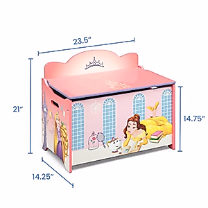 Delta Children Deluxe Toy Box, Disney Princess