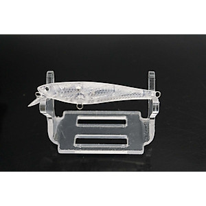 10PCS Unpainted Lure Blanks 3.26g 6.8cm with Free 3mm Special Eye Crankbait Simulation Blank Body Clear Hard Baits Trout Salmon Minnow Lure Popper Lures Topwater Freshwater LQN25