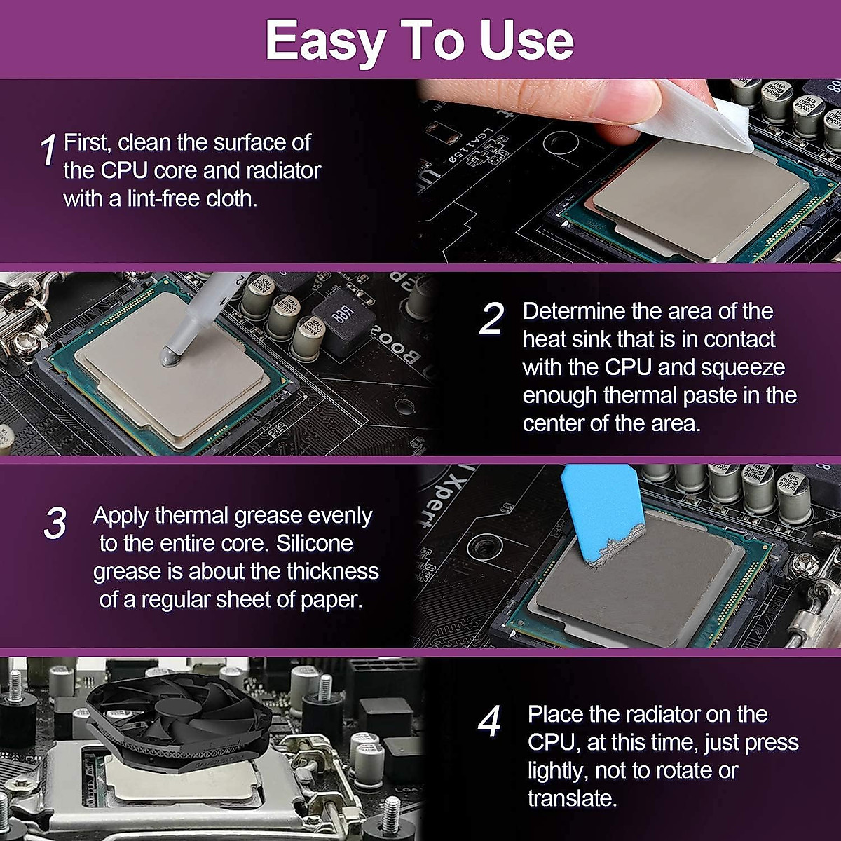 MY083-10pcs(1PCS-1g)-CPU Thermal Paste 8.3W/m- Thermal Compound Heatsink Paste Silicon Grease for PC CPU GPU LED PS4