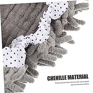 Lurrose 2 Pairs Mopping Slippers Cover Foot Cleaner Dust Mops Shoe Covers for Indoors Floor Cleaning Tool Kitchen Mop Floor Cleaning Shoes Dust Mop Covers Elastic Cleaning Tools Cleaner