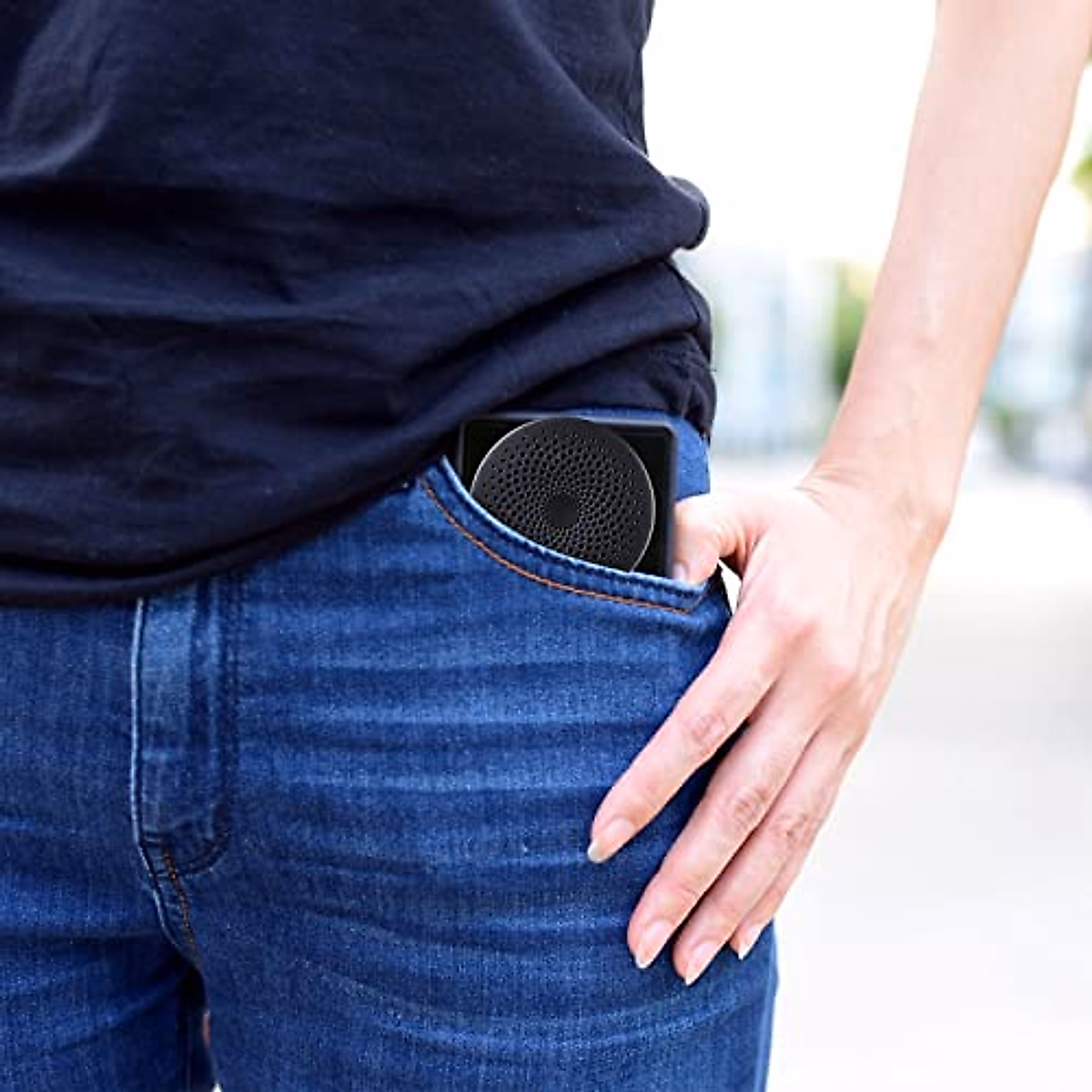 HOAIYO Portable Bluetooth Speaker with Travel Case, 6H Playtime, Mic, TWS Wireless Speaker for iPhone, Andriod & iOS for Travel Camping Gift