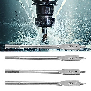 Spade Drill Bit Set Paddle Flat Bits 4 Pcs Openin 19mm / 0.7in Flat Wood Drill Bits for Woodworking Keyholes and Other Fine Drilling DIY Flat Drill