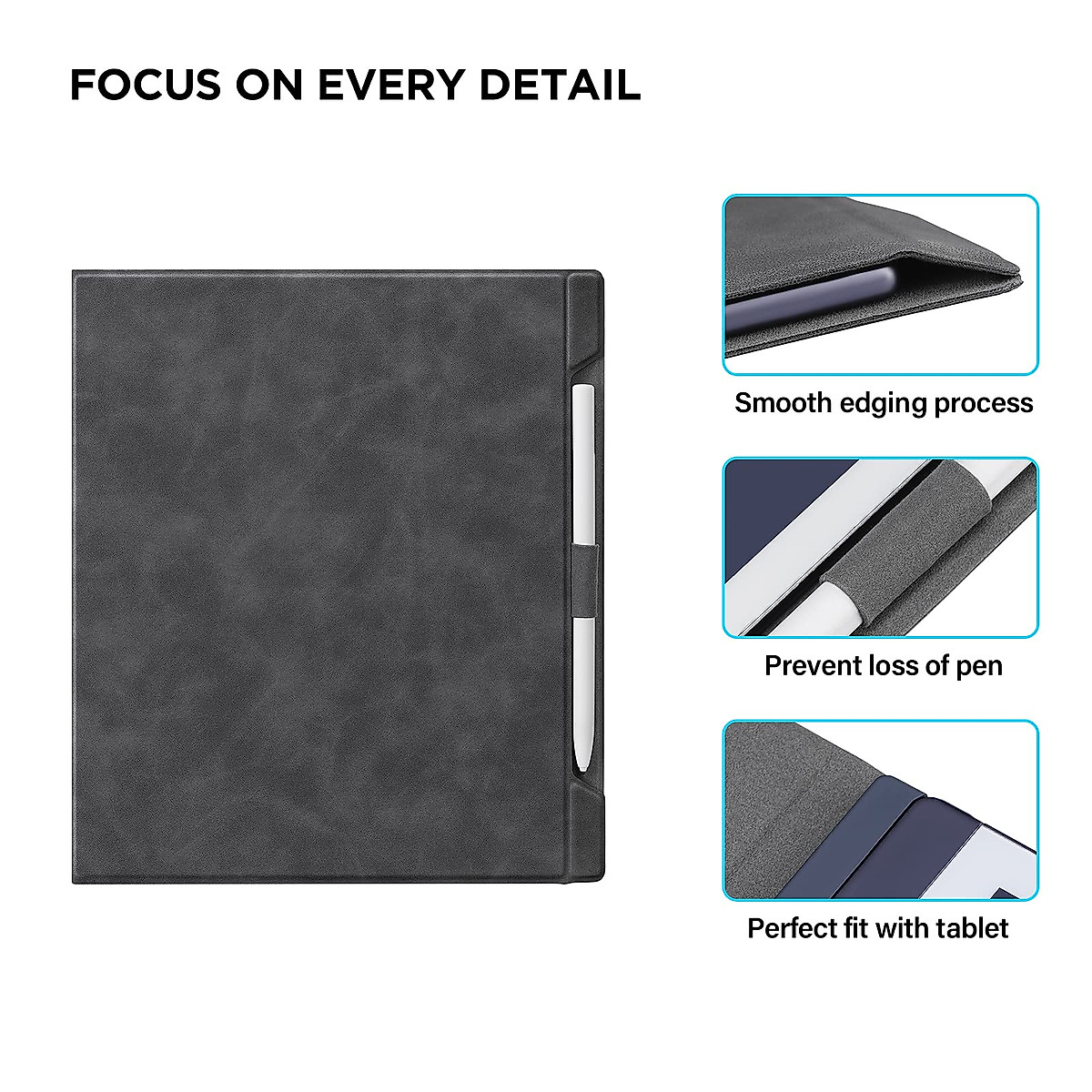 Ayotu Case for Remarkable 2 Paper Tablet 10.3" 2020 Released, Premium PU Leather Cover with Bulit-in Magnet, Book Folio Design with Pen Holder (Exclusive Templates Provided)