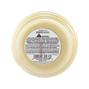 Candle-Lite Everday Chasing Butterflies Scented Candle, 18 oz. Aromatherapy Candle, Off-White