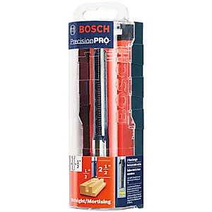 BOSCH 85252MC 1/2 In. x 2-1/2 In. Carbide-Tipped Double-Flute Straight Router Bit