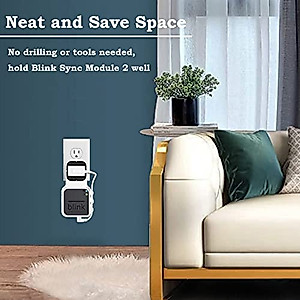 Blink Outdoor Camera Housing and Mounting Bracket, Weatherproof Protective Cover and 360 Degrees Adjustable Mount with Blink Sync Module 2 Outlet Mount for Blink Home Security System (3 Pack)