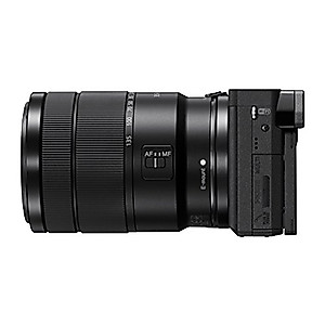 Sony Alpha a6300 ILCE6300M/B 24.2 MP Mirrorless Digital Camera with F3.5-5.6 OSS Zoom Lens, E 18-135mm, Black