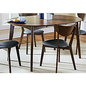 Malone Oval Dining Table Dark Walnut