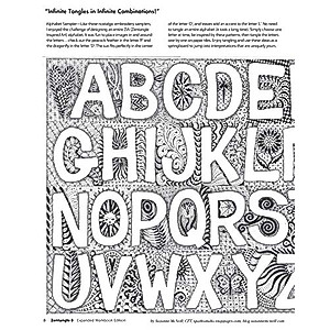 Zentangle 8, Expanded Workbook Edition: Monograms, Alphabets, and 40 All-New Tangles (Design Originals) How to Embellish Letters, Monograms, Cards, Stationery, Gifts, and More with Beautiful Designs