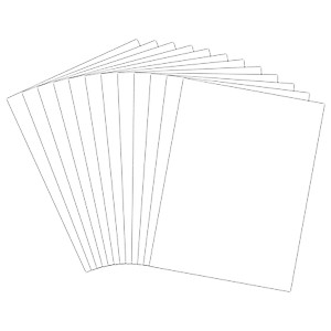 Frametory, 9x12 White Uncut Picture Mat Boards, Backing Boards for Frames, Photos, Crafts - Pack of 12