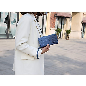 MKF Set Hobo Bag for Women & Wristlet Wallet – PU Leather Designer Handbag Purse – Shoulder Strap Lady Fashion, Beige Cognac