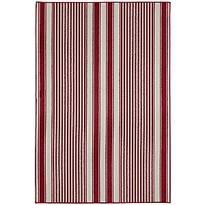 Garland Rug Cape Cod 6 ft. x 8 ft. Area Rug Chilli Red