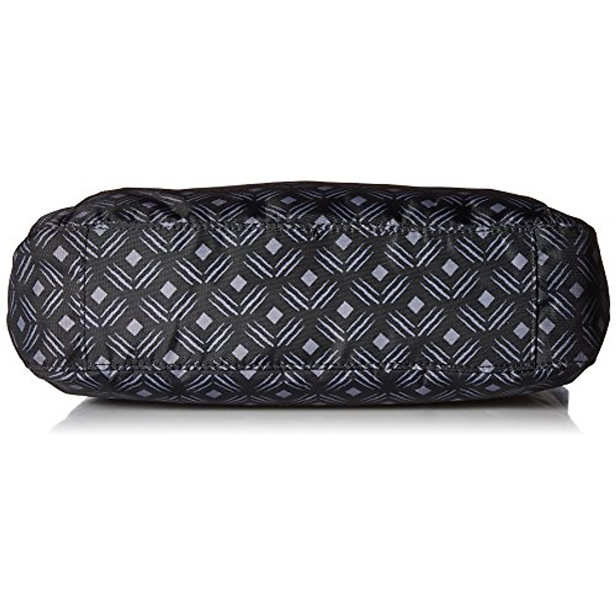 Baggallini Slim Crossbody Hobo, Black Diamond Print