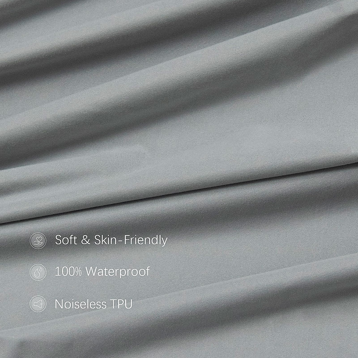 Biloban Mini Crib Sheets Fitted Waterproof 38'' x 24'', 2 Pack Mattress Protector Cover Fits for Dream on Me/Newton Mini Crib Mattress, Portable Sheet for Boys & Girl